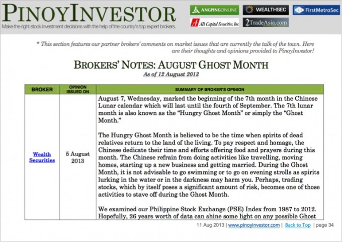 A 26-year analysis of The Ghost Month – PinoyInvestor